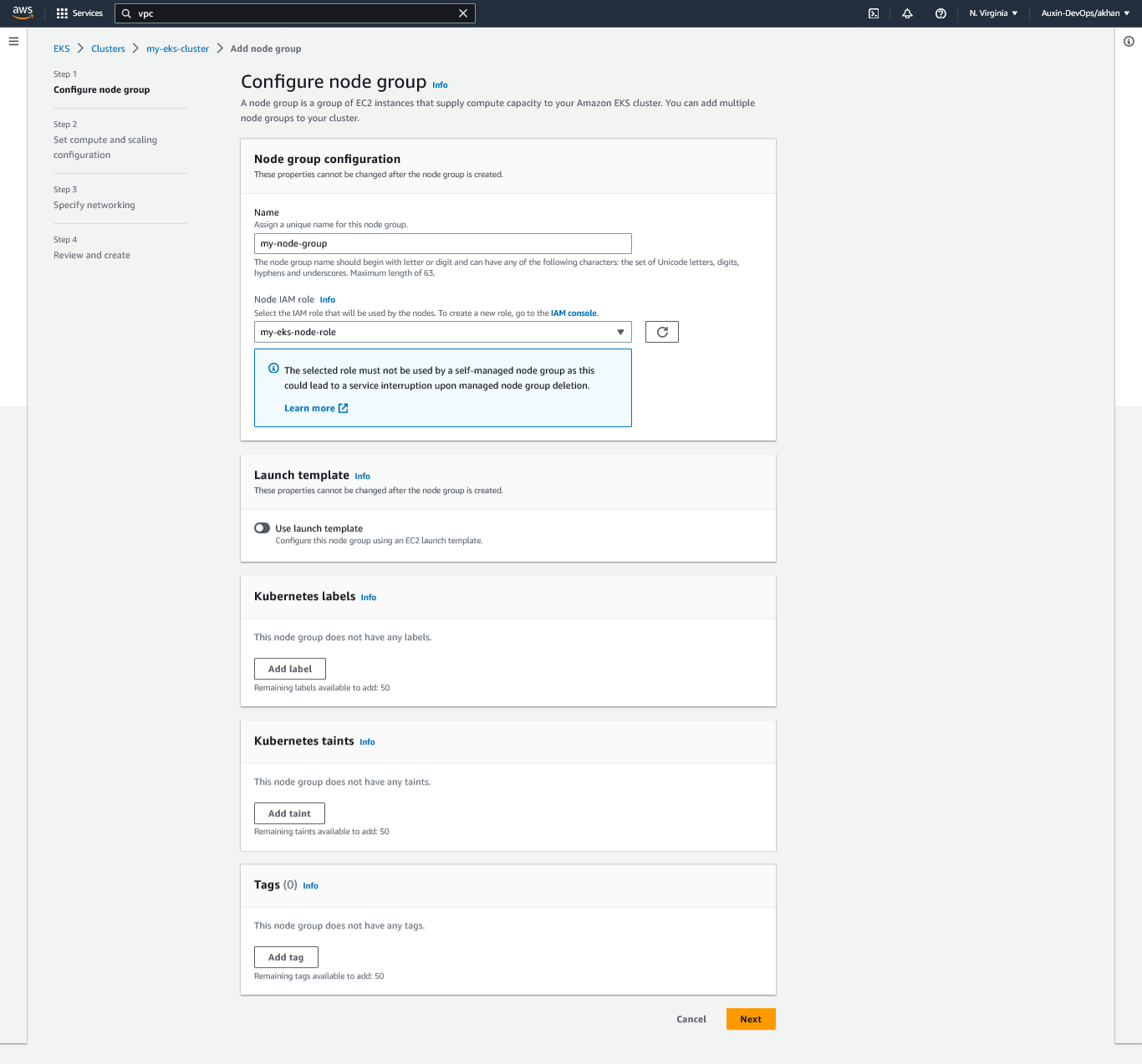 Deployment Of Kubernetes Cluster With Aws Eks Elastic Kubernetes Service Auxin